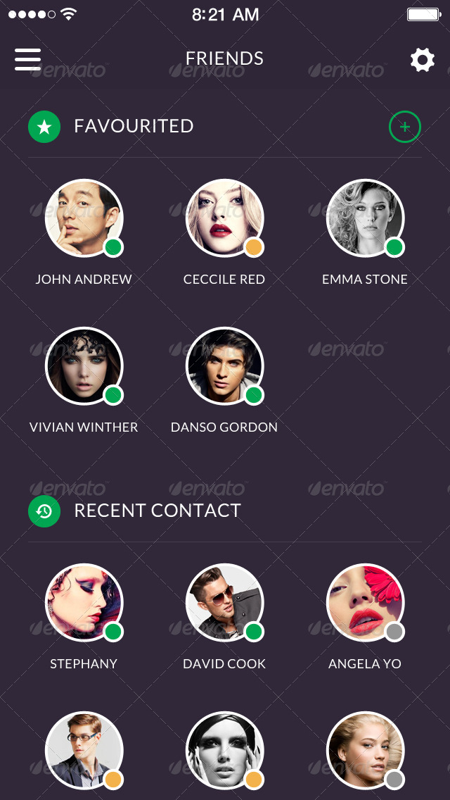 Fresh Flat Mobile UI Kit, Web Elements | GraphicRiver